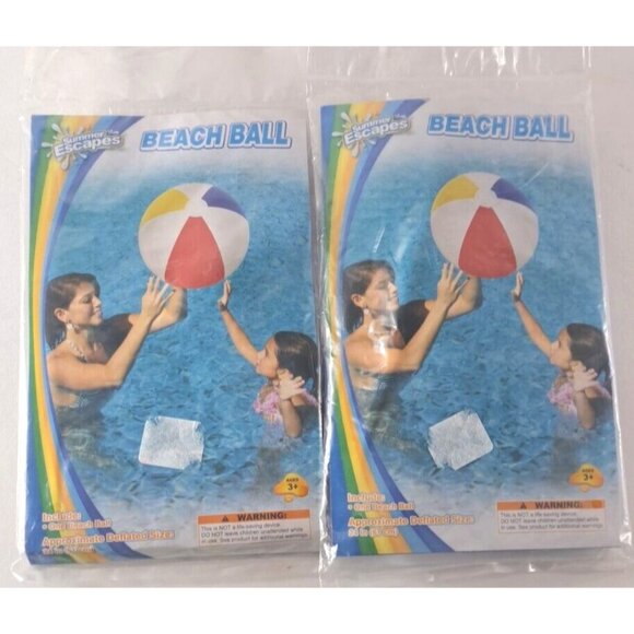 Summer Escapes | Toys | New Inflatable Beach Balls Standard Size Pack ...